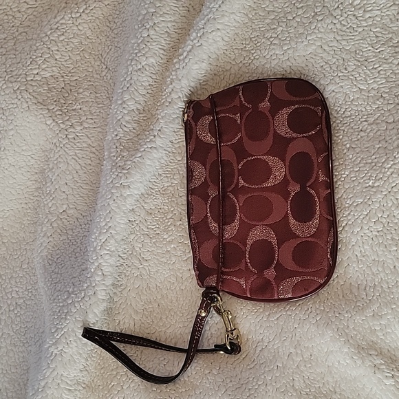 Coach | Bags | Coach Coin Purse Burgundy | Poshmark